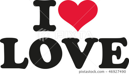 I heart love - Stock Illustration [46927490] - PIXTA