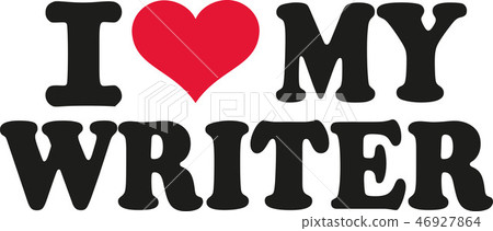 I love my writer - Stock Illustration [46927864] - PIXTA
