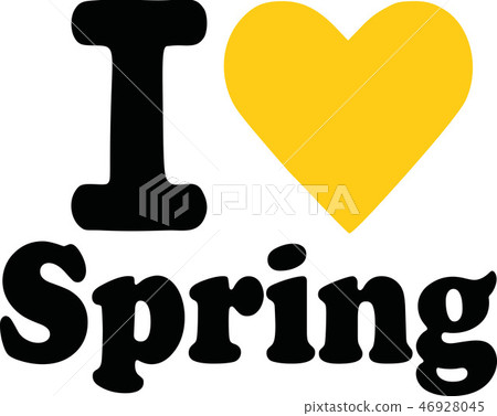 I love spring - Stock Illustration [46928045] - PIXTA