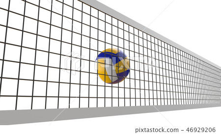 Volleyball net touch - Stock Illustration [46929206] - PIXTA