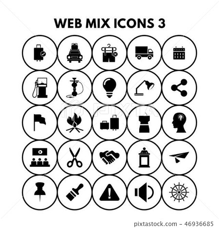 Web Mix Icons - Stock Illustration [46936685] - PIXTA