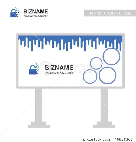 Company bill board vector lock logo - Stock Illustration [46938368] - PIXTA