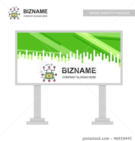 Company bill board design with creative design vec - Stock Illustration ...