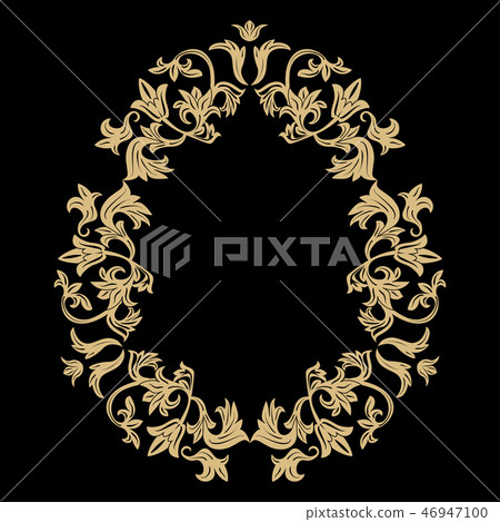 Circular baroque ornament. - Stock Illustration [46947100] - PIXTA