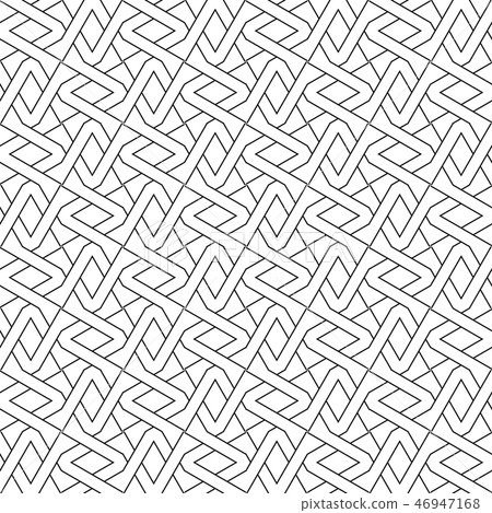 The abstract infinite intertwining pattern.-插圖素材 [46947168] - PIXTA圖庫