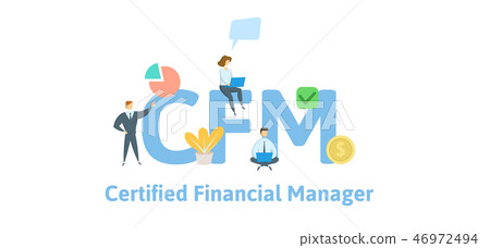 CFM, Certified Financial Manager. Concept with... - Stock Illustration ...