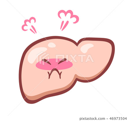 Angry fatty liver - Stock Illustration [46973504] - PIXTA