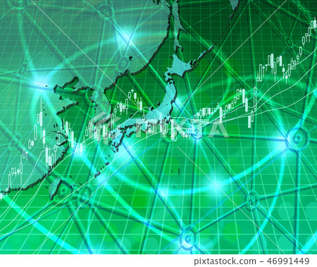 Japanese archipelago internet and stock investment - Stock Illustration ...