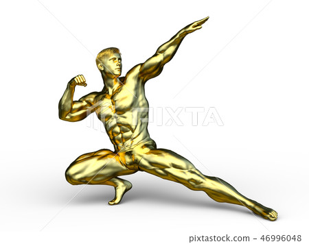 Gold statue - Stock Illustration [46996048] - PIXTA
