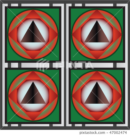 Seamless pattern chinese motives and op art style - Stock Illustration ...