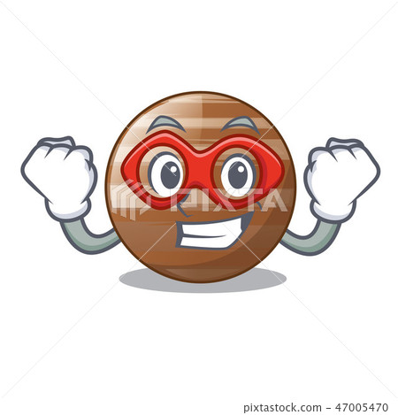 Super hero planet ray jupiter above sky cartoon - Stock Illustration ...