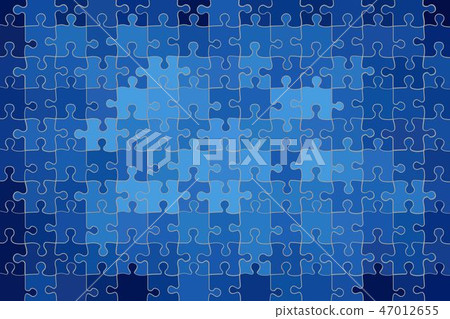 Blue grunge puzzle background - Stock Illustration [47012655] - PIXTA