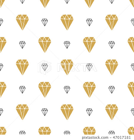 Diamond seamless pattern vector illustration. - Stock Illustration ...