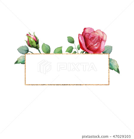 Rose flower cover background _4 - Stock Illustration [47029103] - PIXTA