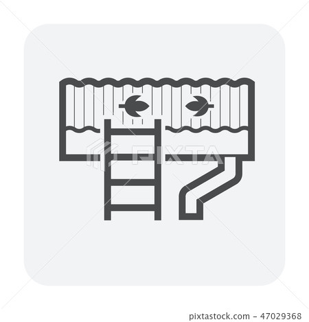 gutter cleaning icon - Stock Illustration [47029368] - PIXTA