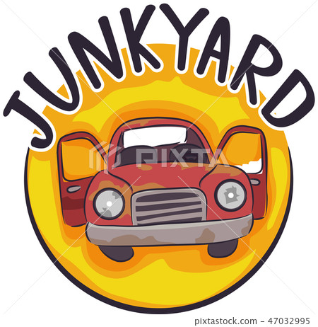 Junk Yard Icon Illustration - Stock Illustration [47032995] - PIXTA