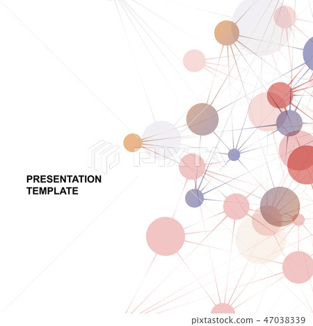 Abstract connection lines and dots for poster,... - Stock Illustration ...