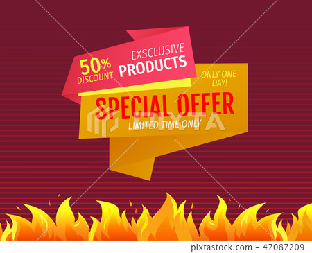 Limited Time Only One Day Special Offer Discount - Stock Illustration ...