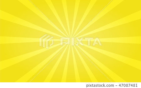 Bom zoom out yellow background - Stock Illustration [47087481] - PIXTA