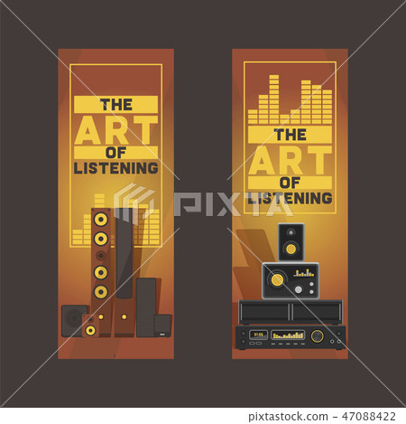 Sound system pattern vector audio acoustic... - Stock Illustration ...