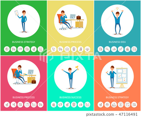 Business Strategy and Idea, Success and Planning - Stock Illustration ...