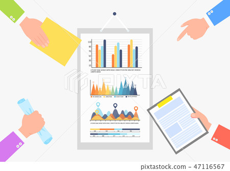 Infochart Business Statistics Information Data - Stock Illustration ...