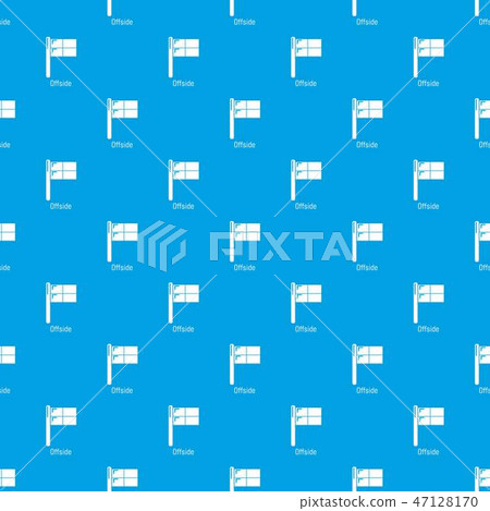 Offside pattern vector seamless blue - Stock Illustration [47128170 ...