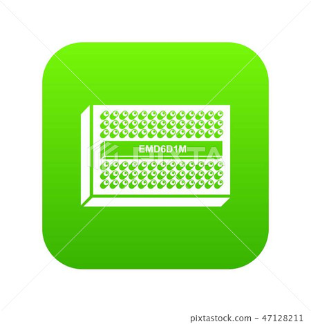 Microchip icon green vector - Stock Illustration [47128211] - PIXTA