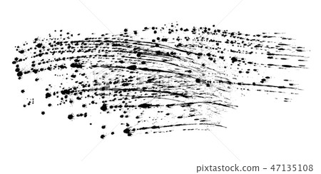 Calligraphy splashing illustrations - Stock Illustration [47135108] - PIXTA