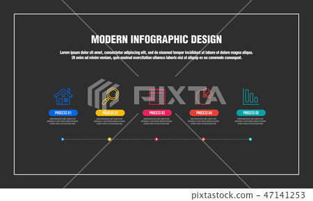 Modular infographic design - Stock Illustration [47141253] - PIXTA