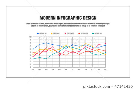 Modular infographic design - Stock Illustration [47141430] - PIXTA