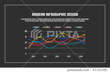 Modular infographic design - Stock Illustration [47141495] - PIXTA