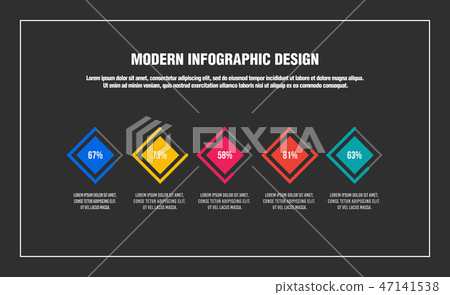 Modular infographic design - Stock Illustration [47141538] - PIXTA
