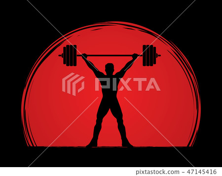 Weight Lifting shape graphic vector - Stock Illustration [47145416] - PIXTA