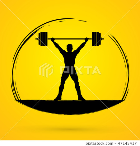 Weight Lifting shape graphic vector - Stock Illustration [47145417] - PIXTA