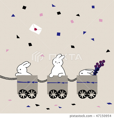 Rabbit, trio - Stock Illustration [47150954] - PIXTA