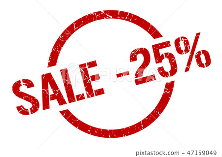 sale -25% stamp - Stock Illustration [47159049] - PIXTA