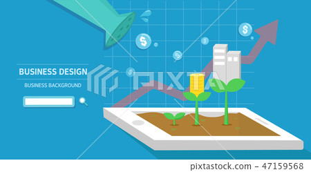 Business growth illustration - Stock Illustration [47159568] - PIXTA