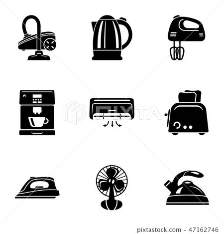 Gathering icons set, simple style - Stock Illustration [47162746] - PIXTA