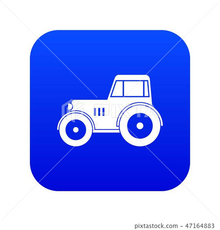 Tractor icon digital blue - Stock Illustration [47164883] - PIXTA