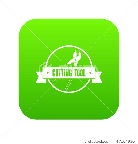 Cutting tool icon green vector - Stock Illustration [47164930] - PIXTA