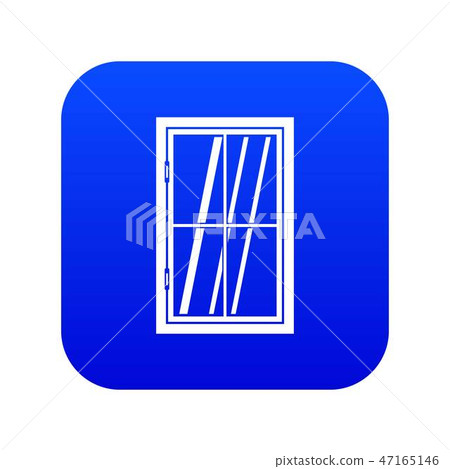 Closed window icon digital blue - Stock Illustration [47165146] - PIXTA