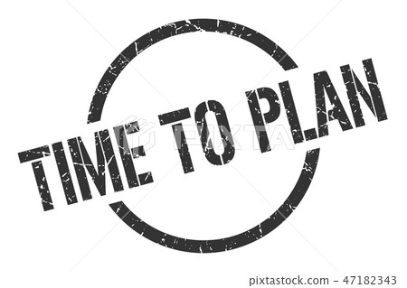 time to plan stamp - Stock Illustration [47182343] - PIXTA