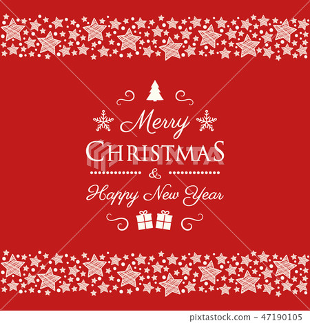 Decorative Christmas text with ornaments. Vector. - Stock Illustration ...