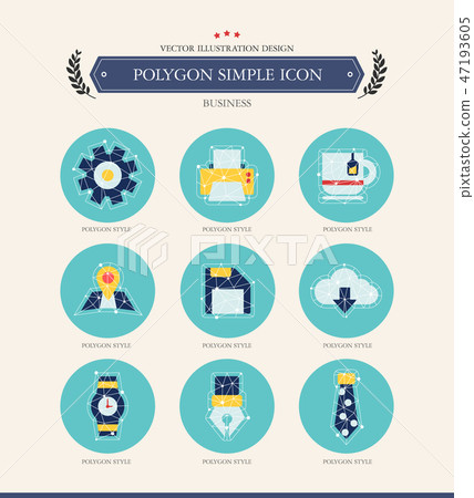 Flat Icon Collection - Stock Illustration [47193605] - PIXTA