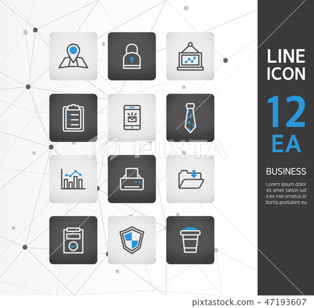 Line icon collection - Stock Illustration [47193607] - PIXTA