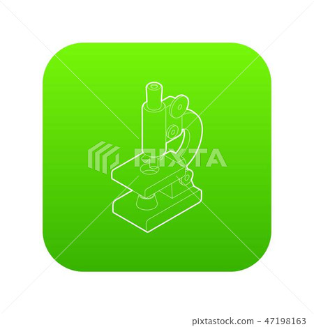 Microscope icon green vector - Stock Illustration [47198163] - PIXTA