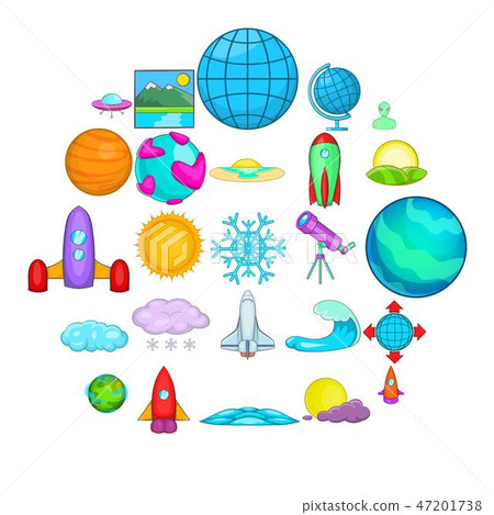 System icons set, cartoon style - Stock Illustration [47201738] - PIXTA