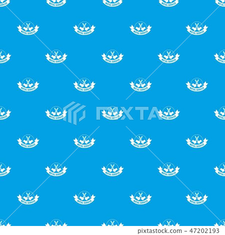 Saw tool pattern vector seamless blue - Stock Illustration [47202193 ...