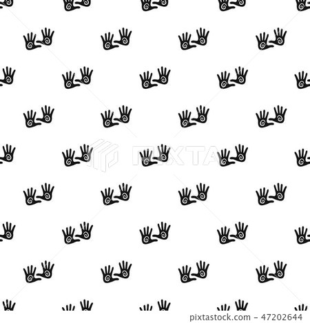 Hand pattern vector seamless - Stock Illustration [47202644] - PIXTA